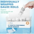 LotFancy Gauze Bandage Roll, 24 Pack Gauze Wrap, 4 in x4 Yards HSA/FSA ...
