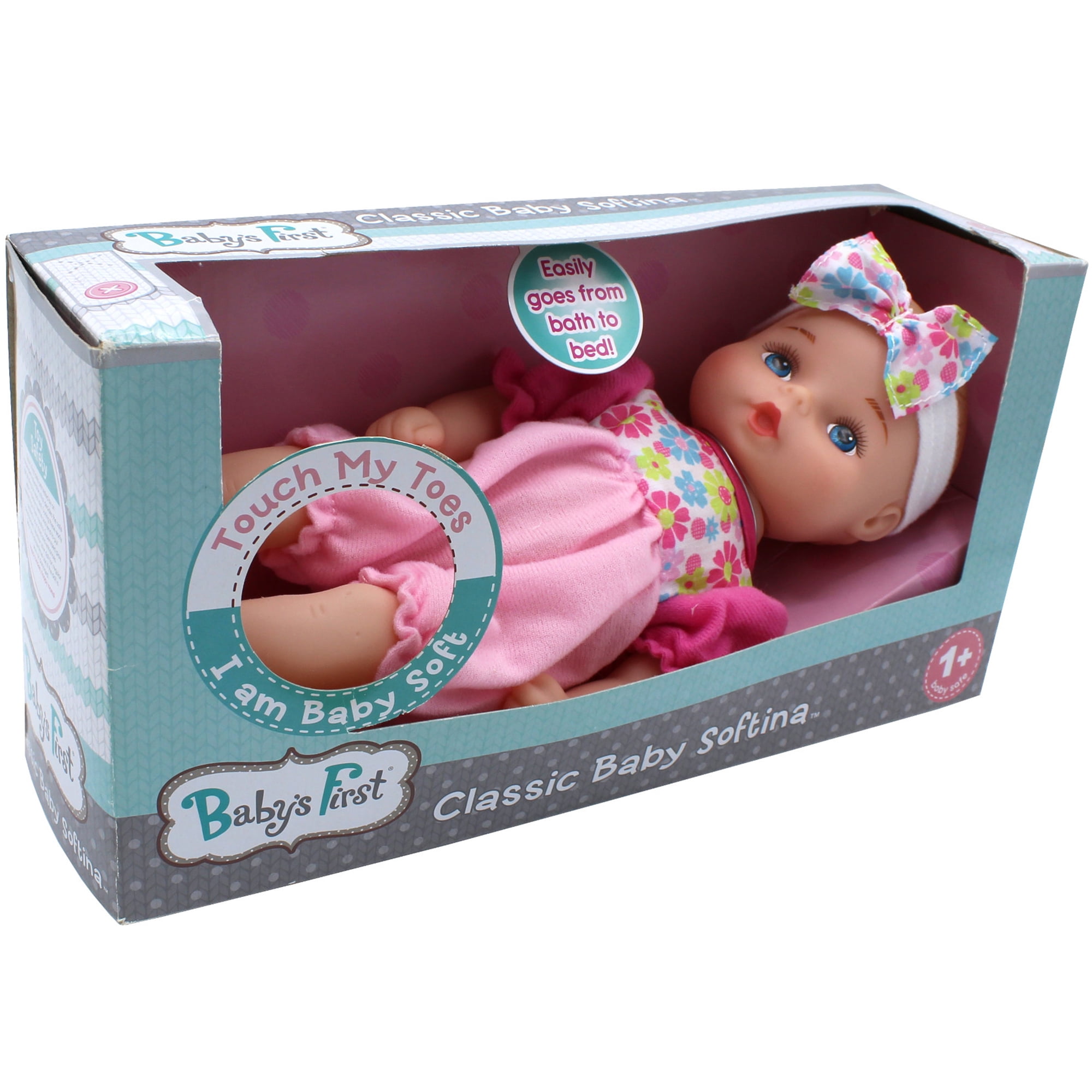 Baby's First Classic Softina Jumper Toy Doll - All Ages - Walmart.com