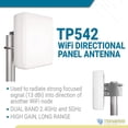 542 dual-band (13) outdoor directional flat panel antenna (2.4&5 ...