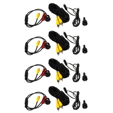 BOSS CAM21 High Resolution Weatherproof Backup Color Camera Wire Kit (4 ...