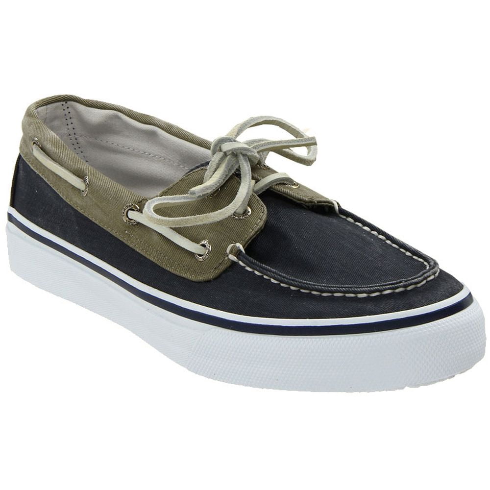 Sperry 0561333 Men's Bahama 2-Eye Sneakers, Navy/Khaki, 9.5 D(M) US ...
