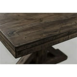 Pemberly Row Transitional Wood Dining Table in Walnut Chestnut ...