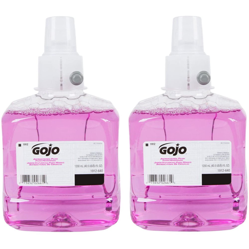 Gojo®, Antibacterial Foam Handwash, Refill, Plum, 1200mL Refill, 2 ...