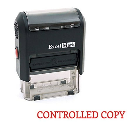 CONTROLLED COPY Self Inking Rubber Stamp - Red Ink (ExcelMark A1539) - Walmart.com