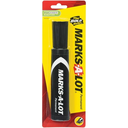 Avery Marks-A-Lot Jumbo Desk-Style Permanent Marker-Black, Chisel Tip ...