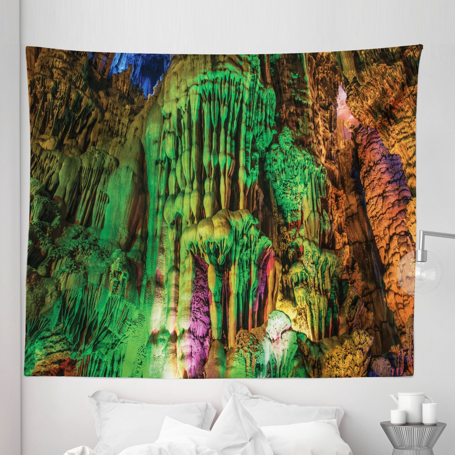 Colorful Tapestry, Rainbow Colored Rock Formation Theme Natural ...