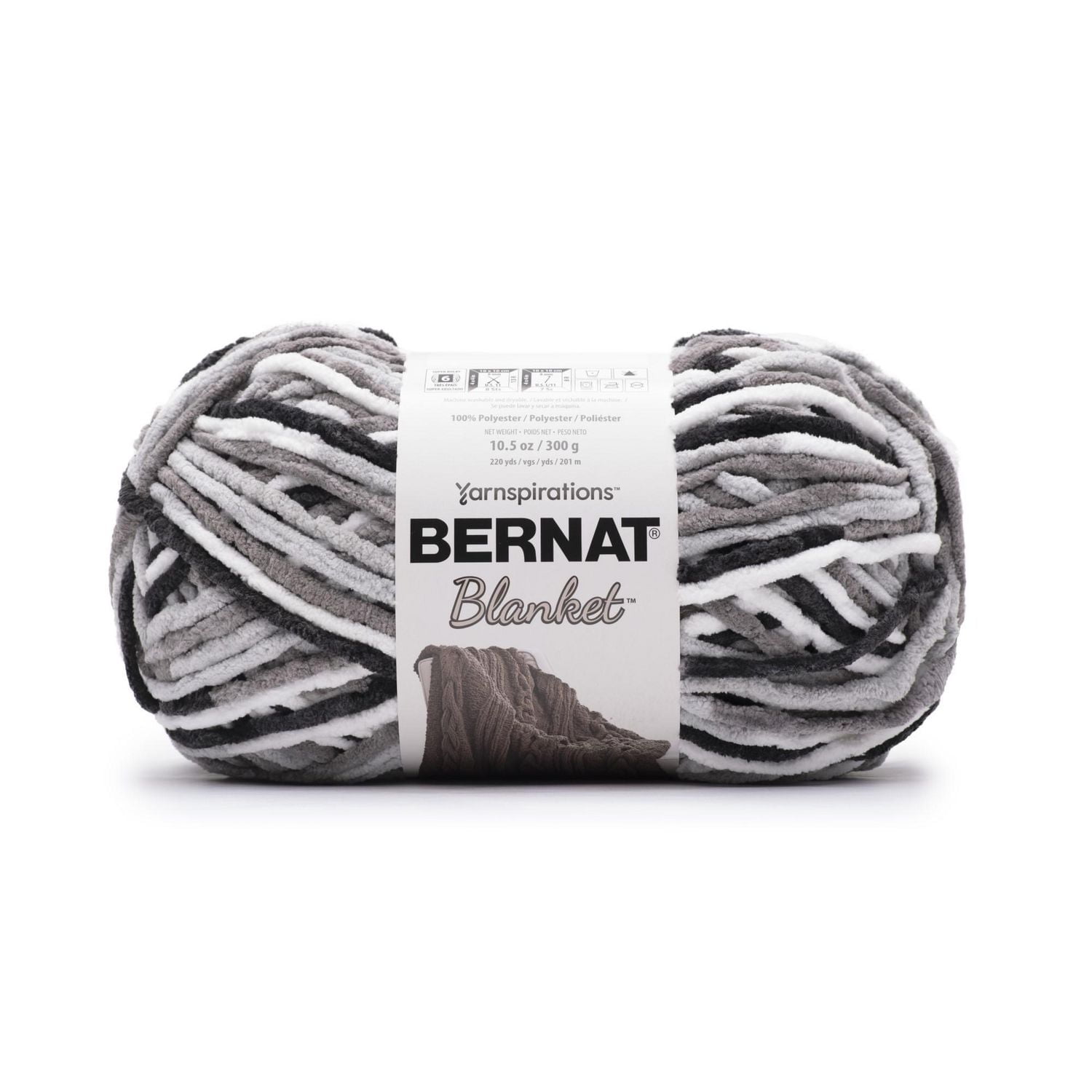 Click here for Bernat Blanket #6 Super Bulky Polyester Yarn  Gray... prices
