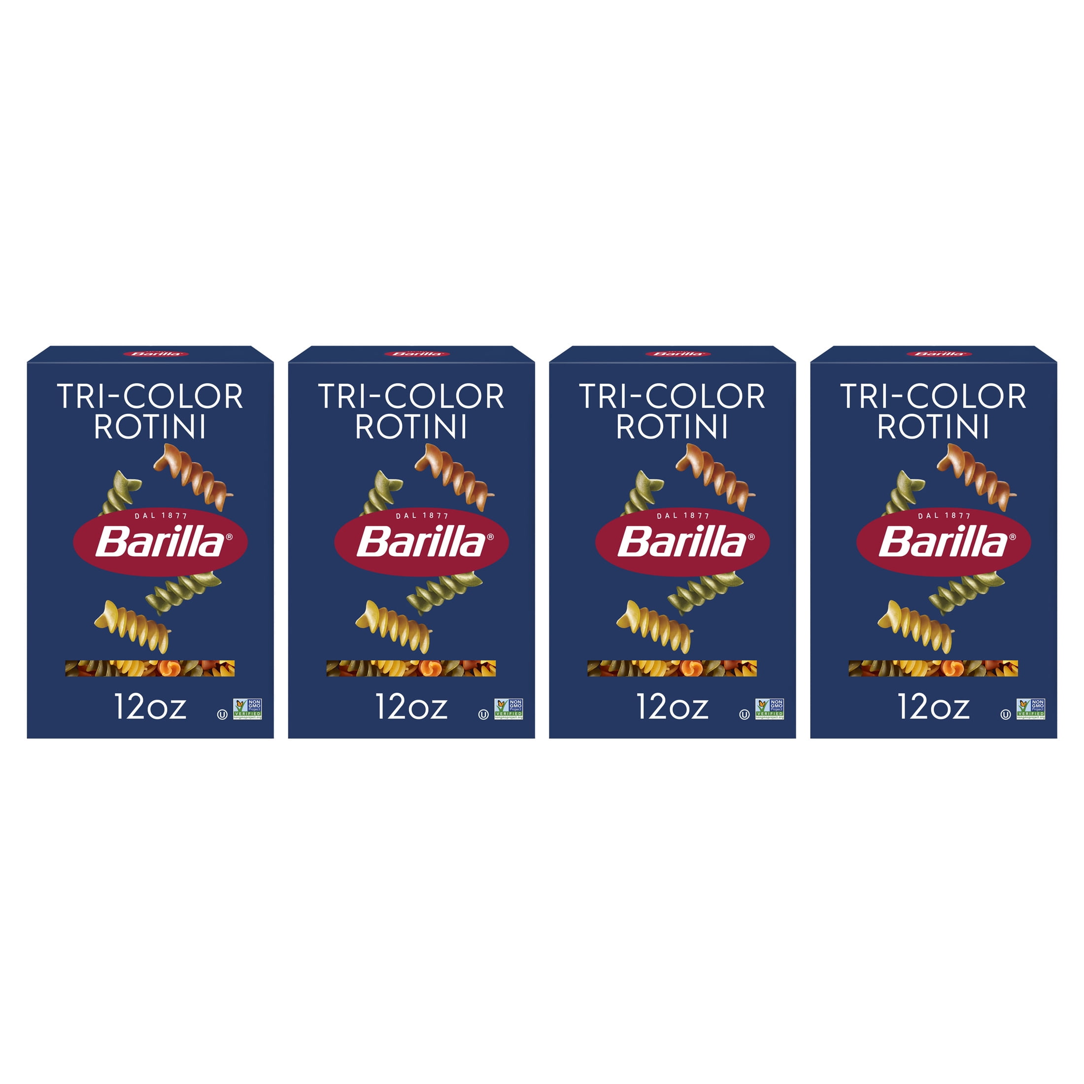 (4 pack) Barilla Tri-Color Rotini Pasta 12 oz. - Walmart.com