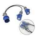 High Quality 32A to Dual 16A Socket 2 Way Splitter Industrial - Walmart.com