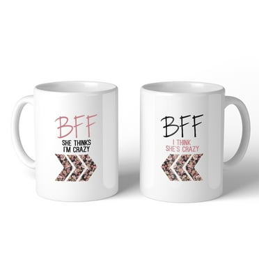 Weirdo Freak BFF Matching Gift Coffee Mugs 11 Oz For Best Friends ...