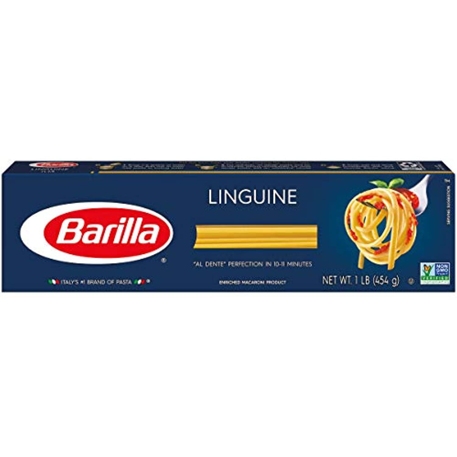 Barilla Linguine Pasta, 16 Ounce (Pack of 4) Linguine 1 Pound (Pack of ...