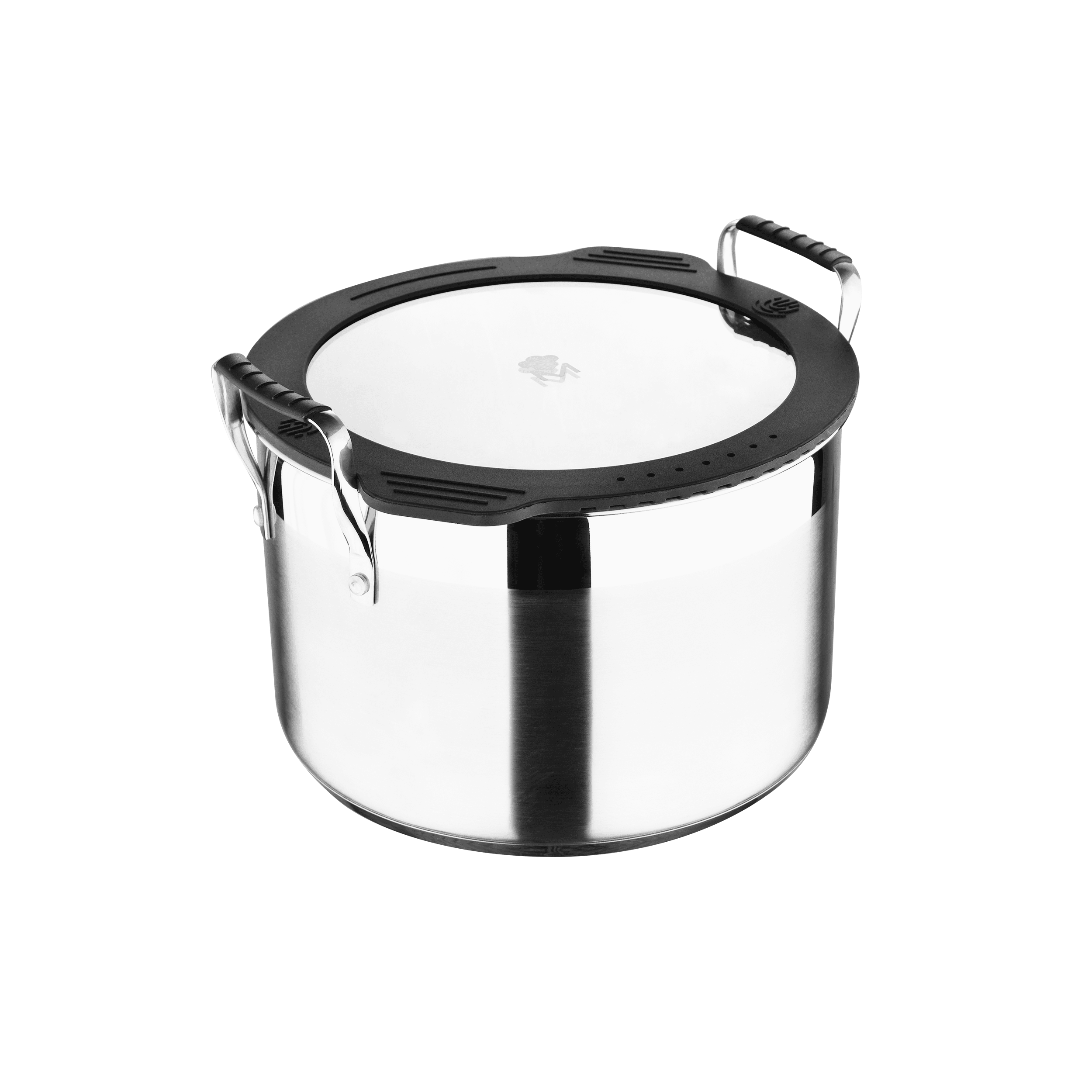Smart by MasterPRO - 7.3 Qt Nesting Stainless Steel Stock Pot with Flat ...