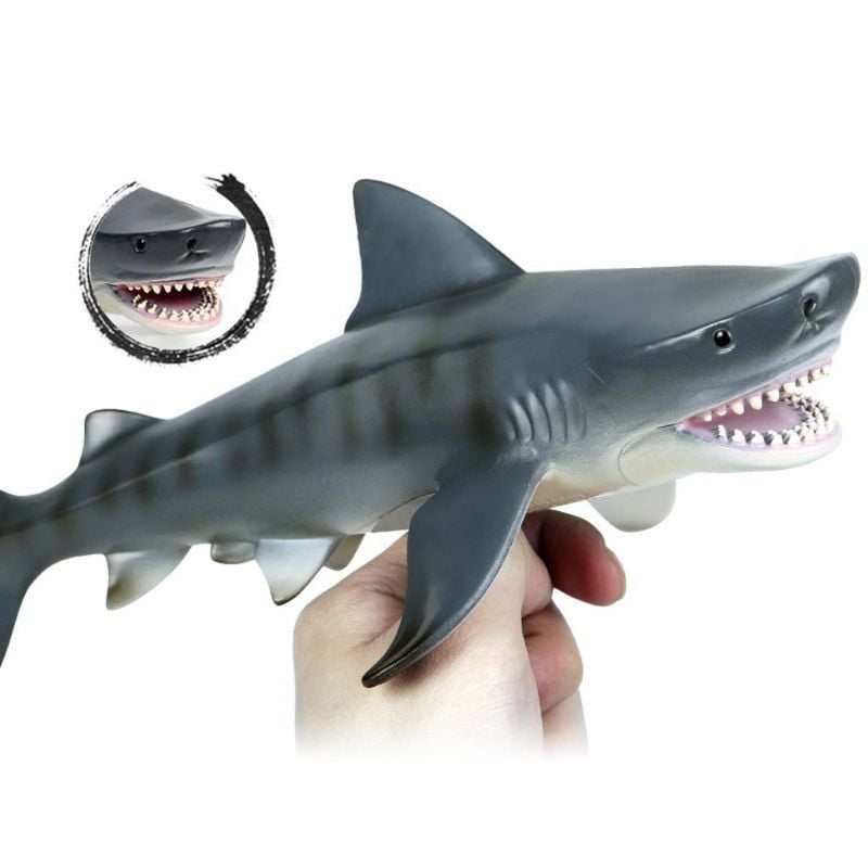 HGYCPP Realistic Large Shark Toys Plastic Ocean Animal Shark Figurine ...