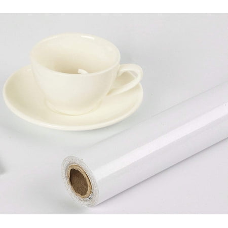 White Contact Paper for Cabinets Kitchen Countertops Furniture High ...