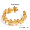 Stackable Stainless Steel Star Rings Adjustable Sizing for Casual Or ...