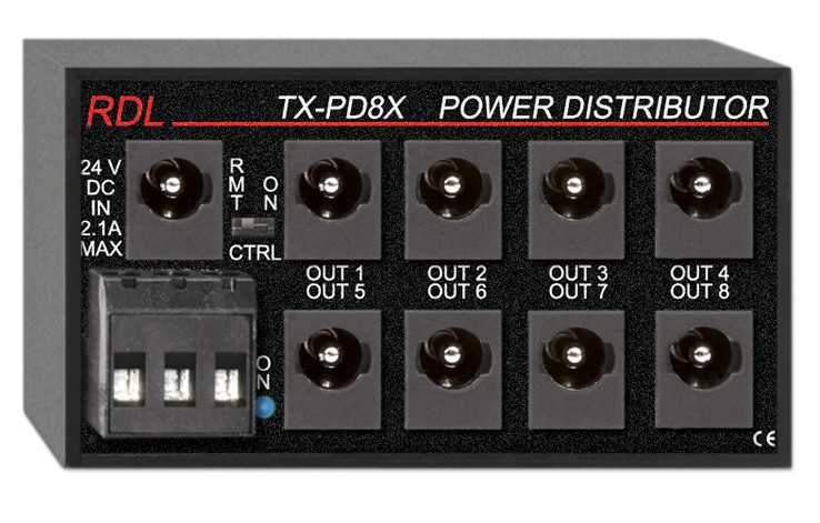 Radio Design Labs RDL-TX-PD8X 24V Switching Power Supply Distributor ...