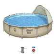 "Coleman Steel Pro Max 14' x 33"" Round Metal Frame Above Ground Pool ...