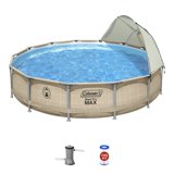 "Coleman Steel Pro Max 14' x 33"" Round Metal Frame Above Ground Pool ...