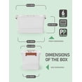 6-Pack Clear 7 Quart Storage Latch Box/Bins, Plastic Stackable Latching ...