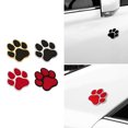 1 Pair Zinc Alloy 3D Paw Sticker for Car Body Decoration General Fit ...