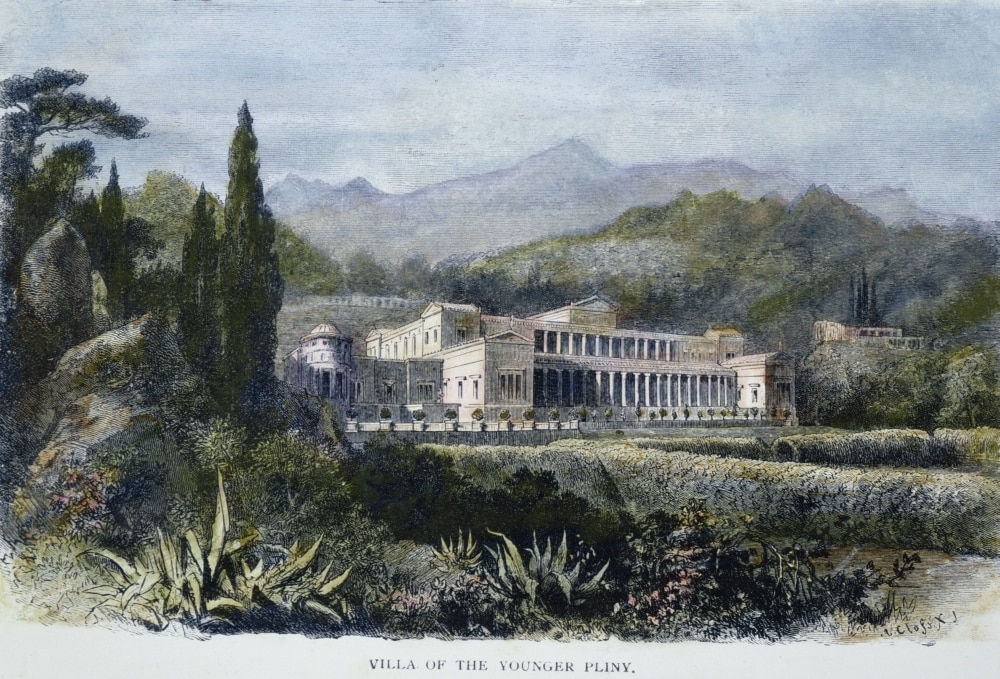 Roman Villa. /Na Roman Villa Belonging To Pliny The Younger (C61-113 A ...
