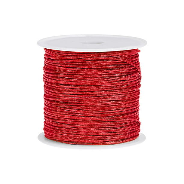 Uxcell Nylon Cord DIY Making Satin String Craft Wire with Plastic Spool ...