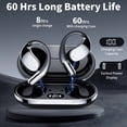 Wireless Bone Conduction Earphones, Open-Ear Bluetooth 5.4 with 80H ...