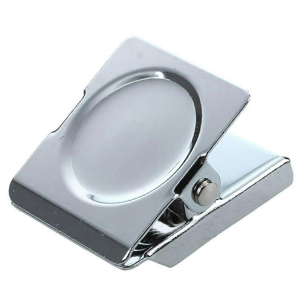 Silver Tone Spring Loaded Memo Ticket Magnetic Fridge Wall Clip ...