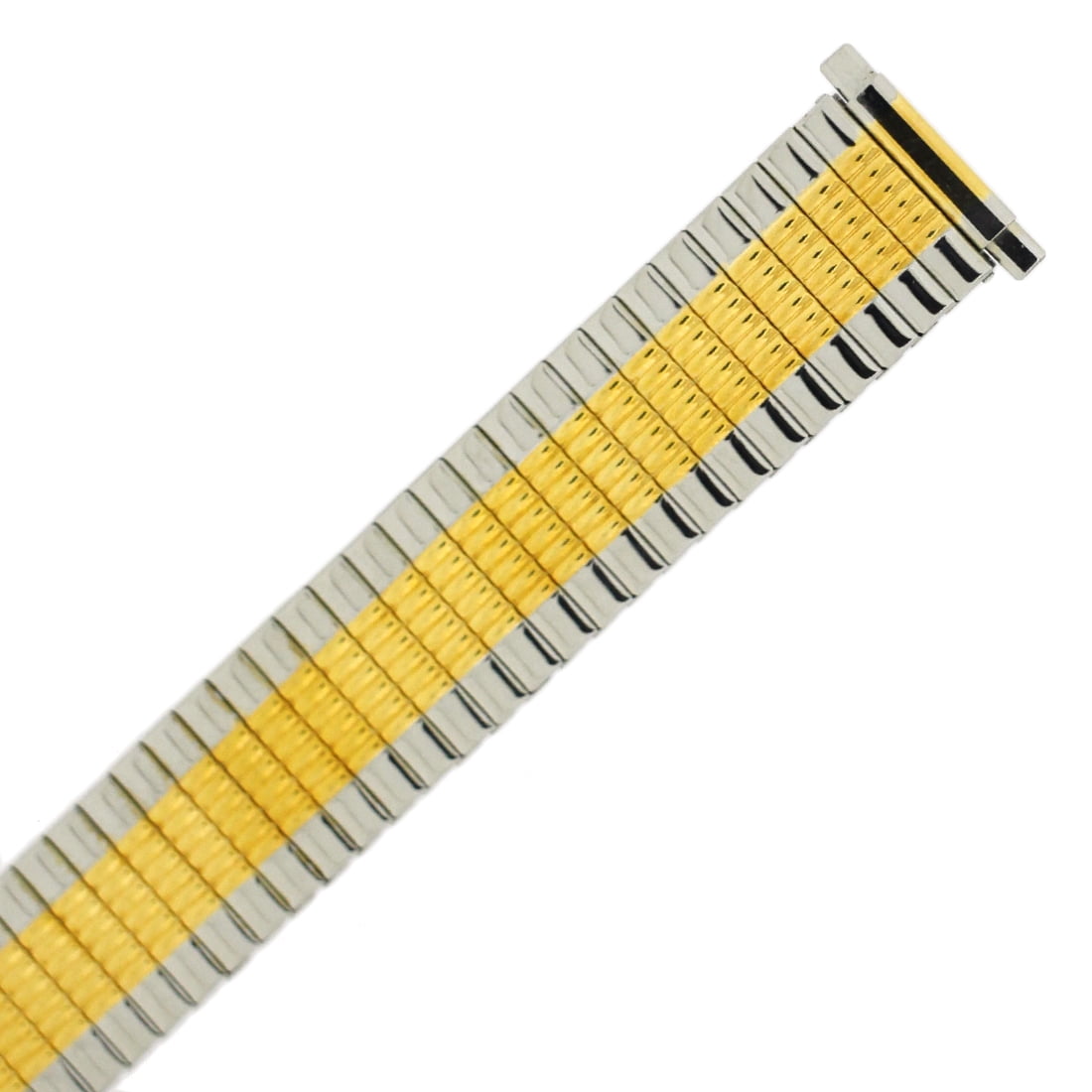 Watch Band Expansion Metal Stretch Two-Tone Mens 17mm-22mm - Walmart.com
