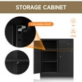 Coolsun Garage Storage Cabinet, Metal File Cabinet with Lockable Doors ...