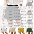 A Line Shorts for Women High Waist Work Pants Button Solid Shorts with ...