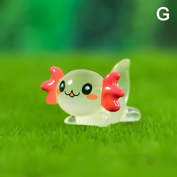 Mini Axolotl Figurine Miniature Sculpture Resin Axolotl Figurine Decor ...