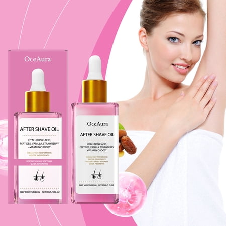 Strawberry After Shave Oil For Smooth Skin – Post Shave With & Peptides ...
