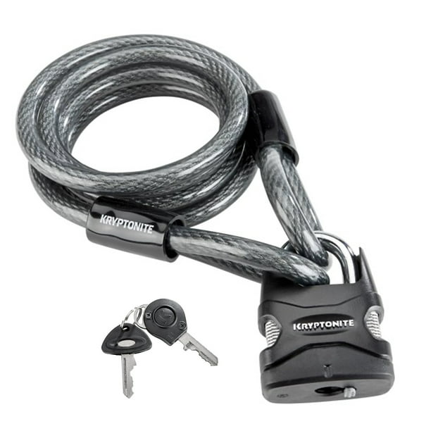 Kryptonite Double Loop Cable & Padlock Bicyce Lock - Walmart.com