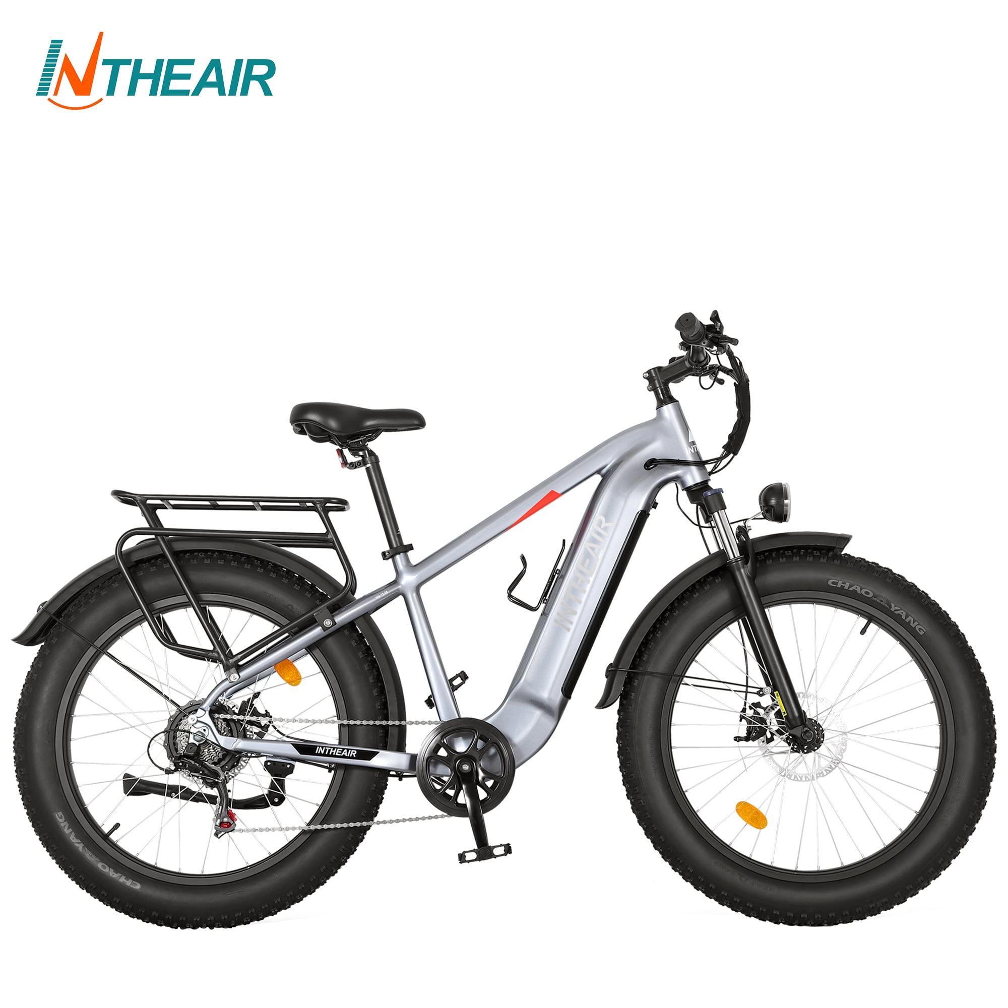 INTHEAIR ROCKET Electric Bike 26" x 4.0 Fat Tire ebike For Adults with ...