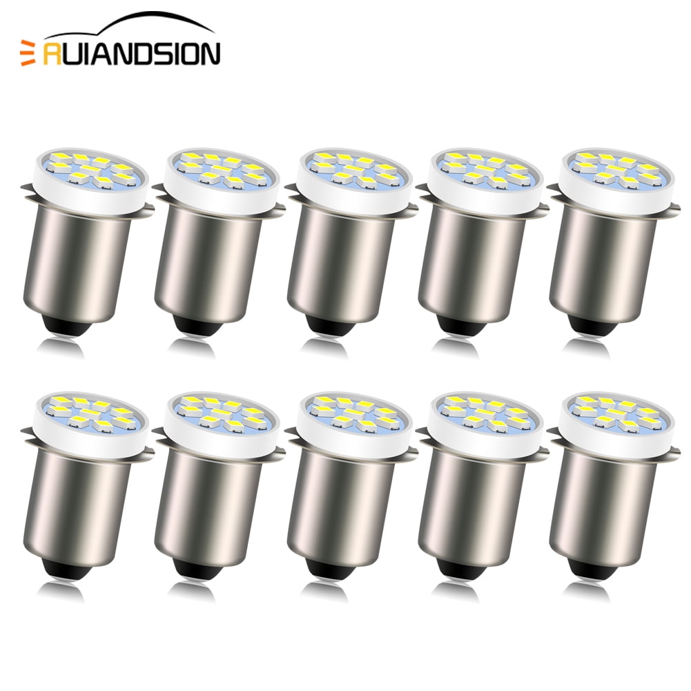 Ruiandsion Upgrade LED Flashlight Bulb P13.5s 2016 3V DC Replace Bulb Torch Spare Lamp Bicycle ...