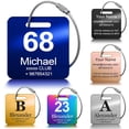 Custom Text Durable Luggage Tag Personalized Engraving Backpacks ...