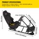 BENTISM Racing Simulator Cockpit RS6 for T300RS PS4 - Walmart.com