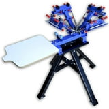 TECHTONGDA Micro-Registration 4 Color 1 Station Screen Printing Machine ...