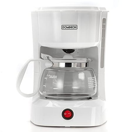 Dominion 4-cup coffeemaker compact coffee Pot Brewer Machine, Quiet ...