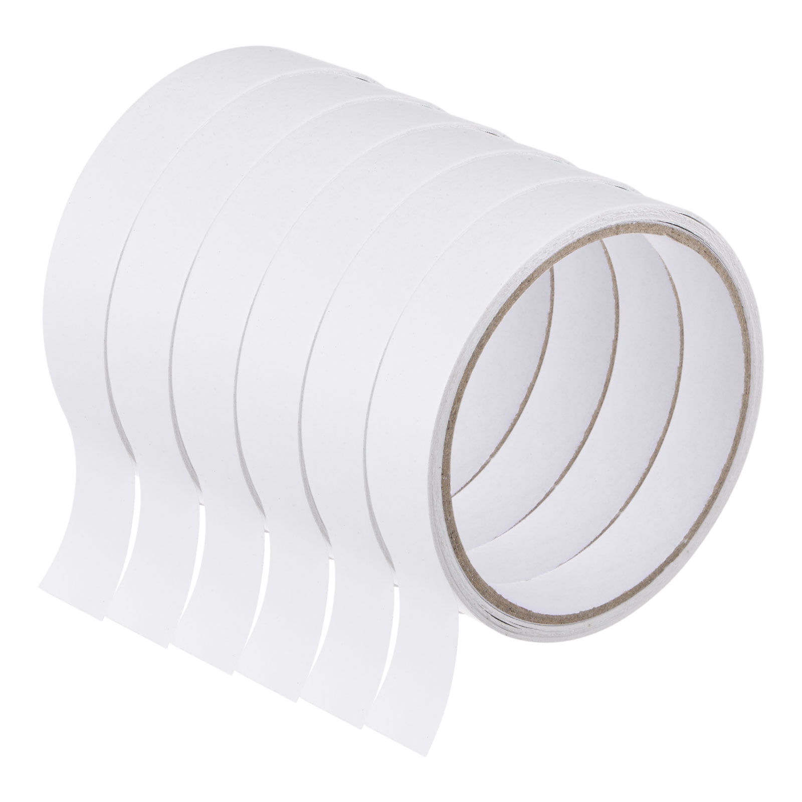 Uxcell 18mm 6m/19.7ft Double-Sided Adhesive Tape Paper Backing, 10 ...