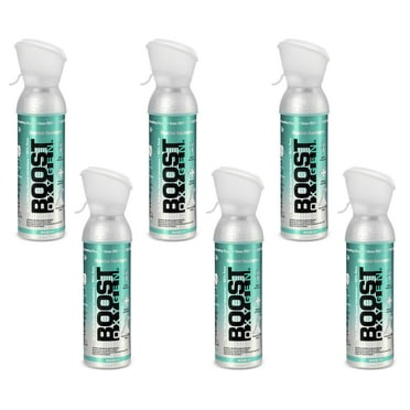 Boost Oxygen Natural Portable 10 Liter Pure Canned Oxygen Canister (6 ...