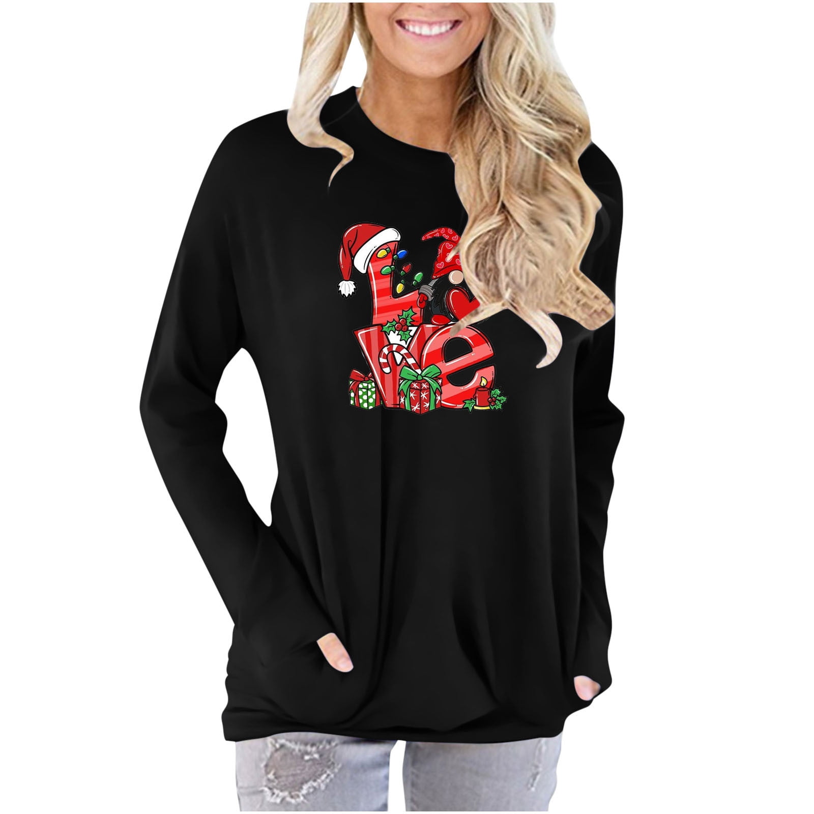 Fall Sweaters For Women 2022 Dressy Cute Shirts Pattern Plus Size ...