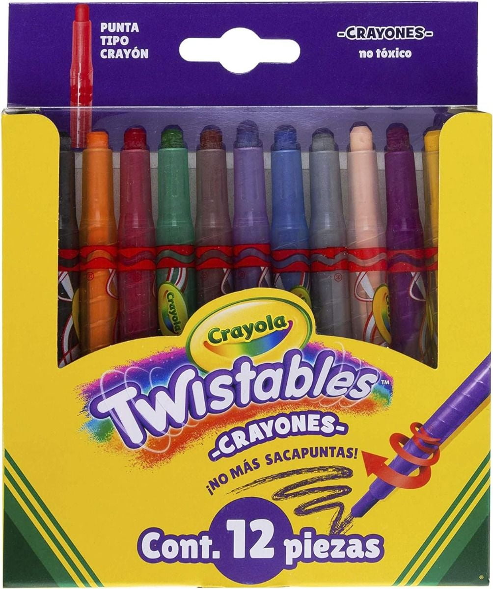 Crayola Crayon Mini Twistable Paquete de 12 | Bodega Aurrera en línea
