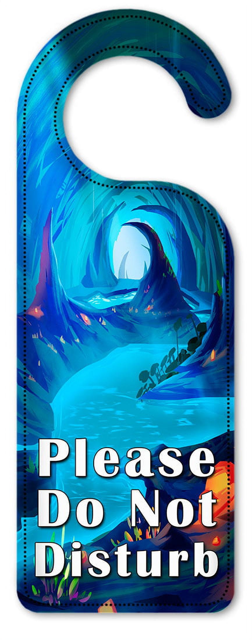 Do Not Disturb Door Knob Hanger Sign - Whimsical Cave - Walmart.com