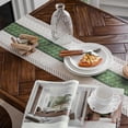 Boho Macrame Table Runner with Tassels, Hand Woven Cotton Dining Table ...