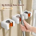 Broom Holder Wall Mount,Self Adhesive Broom and Mop Organizer Wall ...