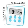 Digital Kitchen Timer with Bright LED Display Operated Stopwatch Clock Effective Time Management ...