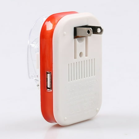 Universal Battery USB Charger with LCD Indicator Screen US Portable EU ...