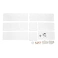 DUYIWAA 6-cube L-Shaped Bookcase Stepped Bookshelf Corner Storage Shelf ...